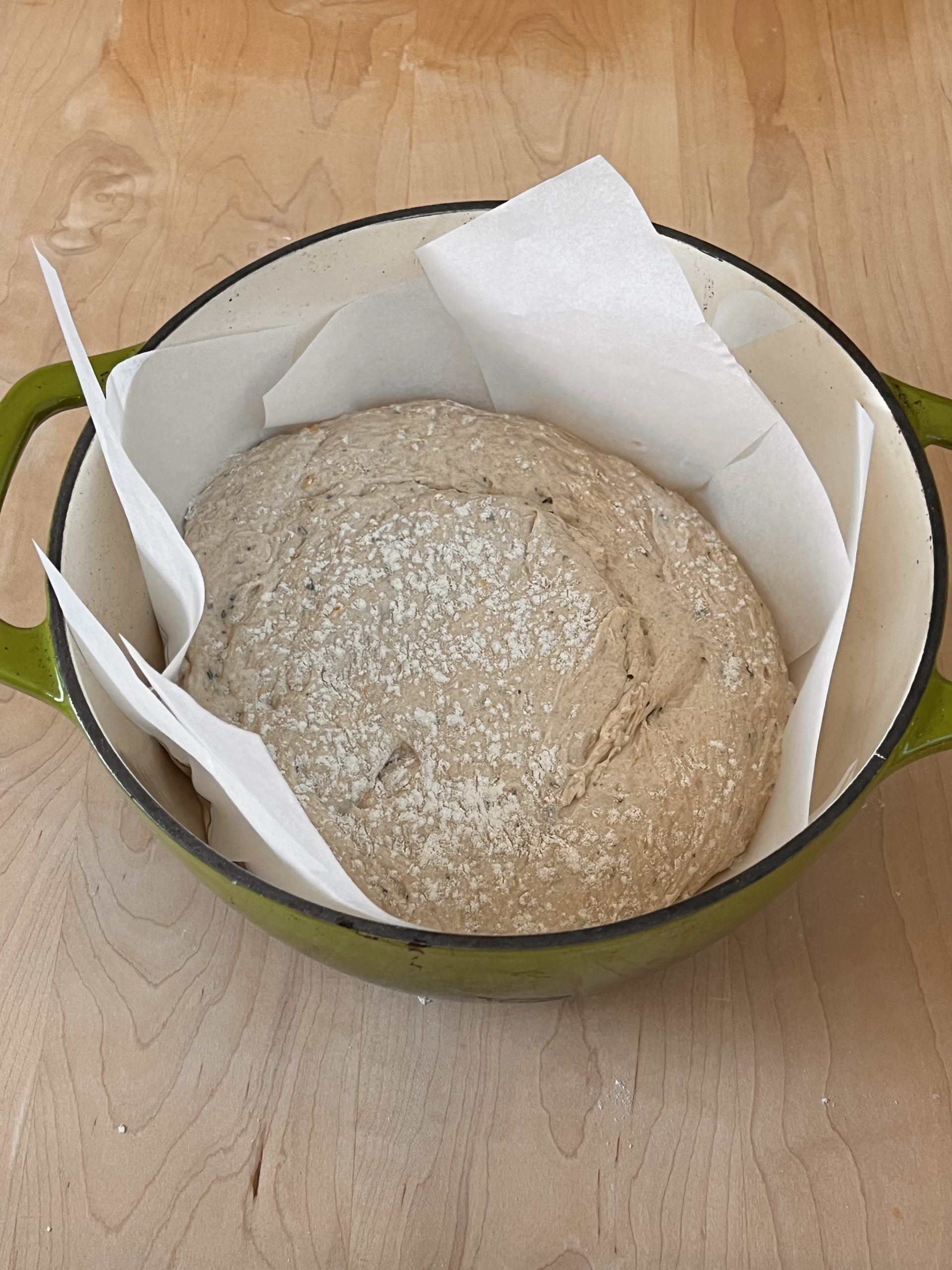 Overnight No-Knead Yeast Water Bread - Rosemary Mark